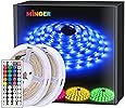 Amazon.com: MINGER RGB LED Strip Lights, 32.8ft Water Resistant 5050 ...