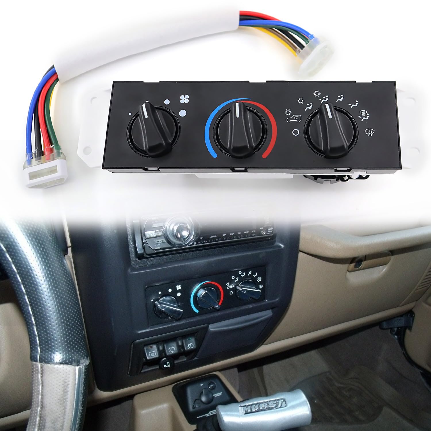 HVAC Climate Control Panel with Blower Motor Switch for 1999 2000 2001 ...