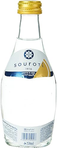 Souroti Sparkling Mineral Water with Lemon, 250 ml price in Saudi ...