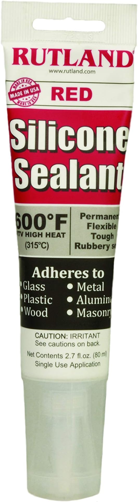 Rutland 600-Degree RTV Silicone Seal Tube, 2.7-Ounce, Super Red: Amazon ...