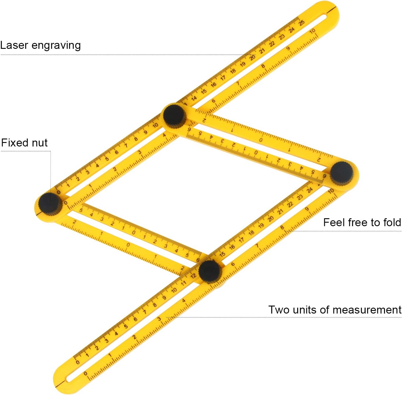 Carpenter DIY Enthusiast. Adjustable Construction Ruler for Architect ...