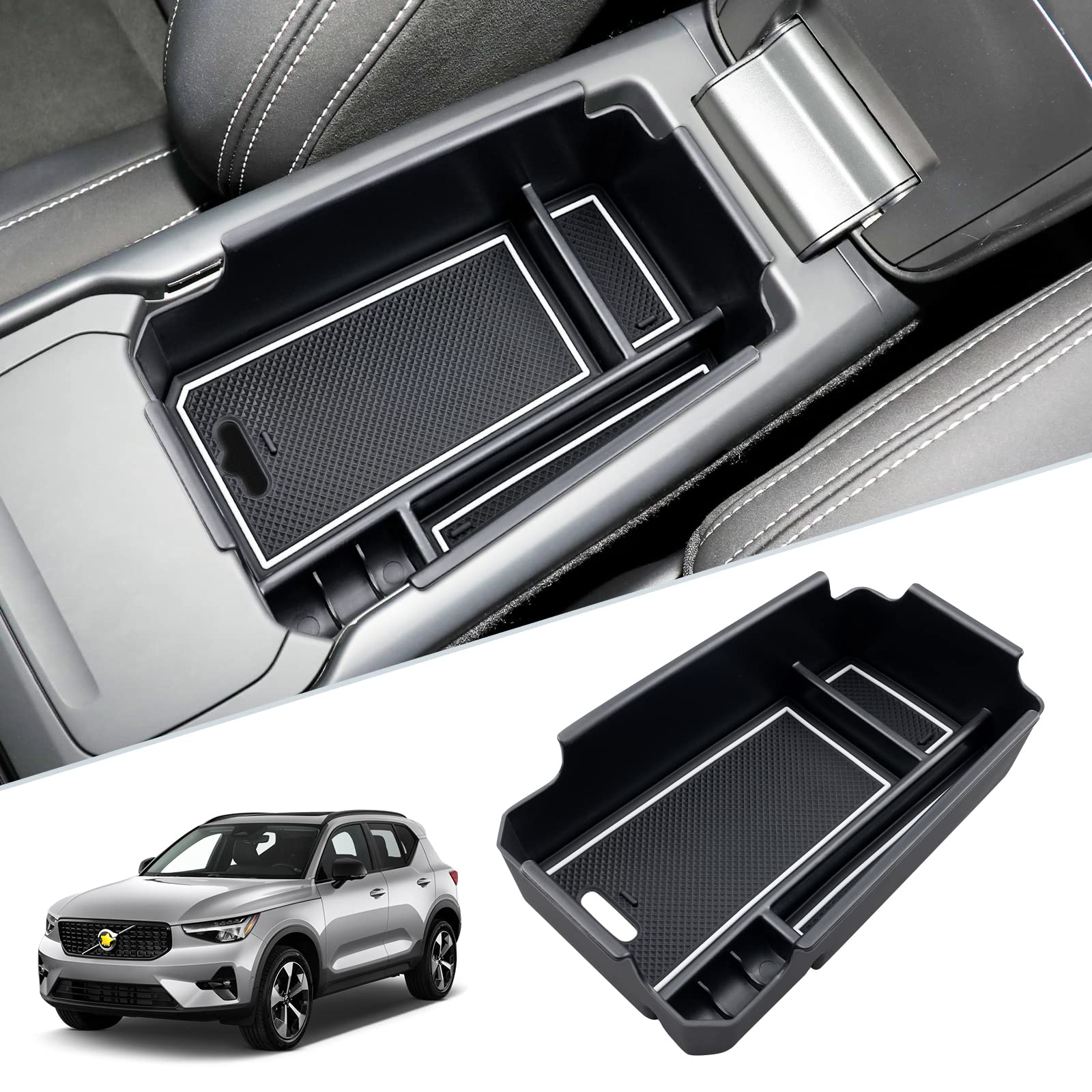 Mua for 2018-2025 Volvo XC40 Center Console Organizer for 2023 2024 ...