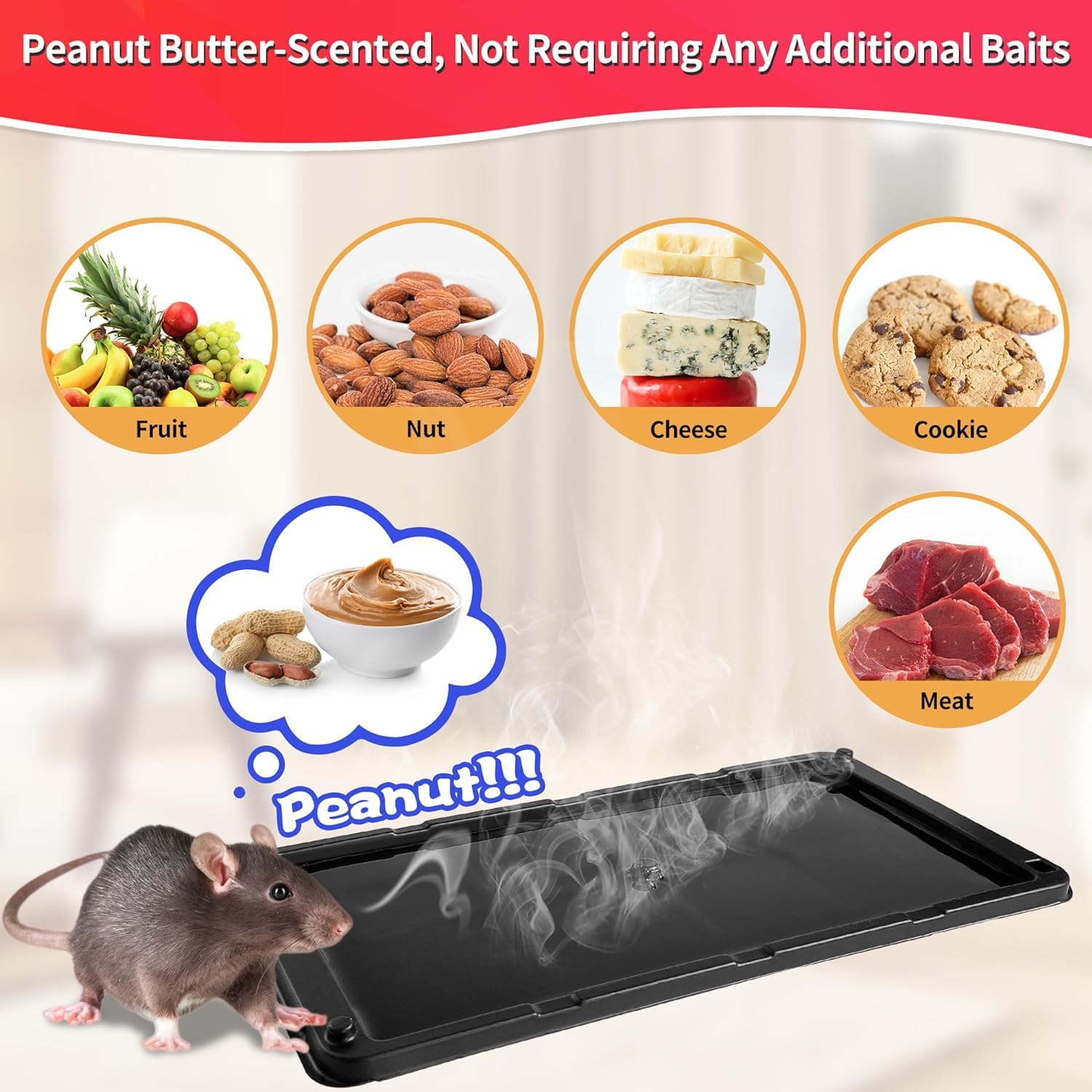 Mua LULUCATCH Sticky Mouse Trap, 20 Pack Large Glue Traps, Pre-Baited ...