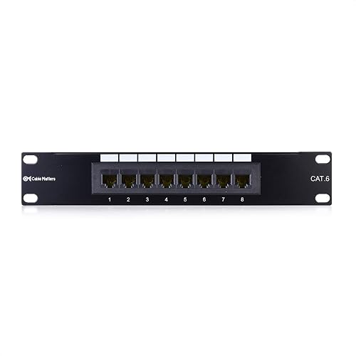 [UL Listed] Cable Matters Mini 8-Port Patch Panel with Mounting 89D ...