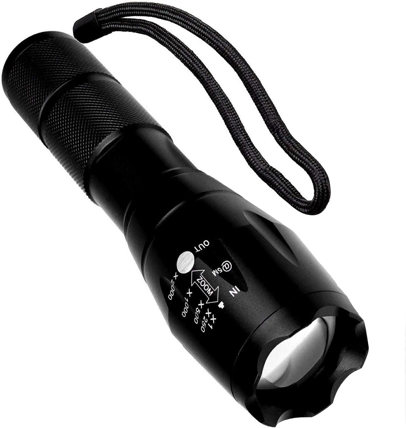 Electric Torch 1200 Lumen Outdoor Flashlight LED Waterproof Adjustable ...