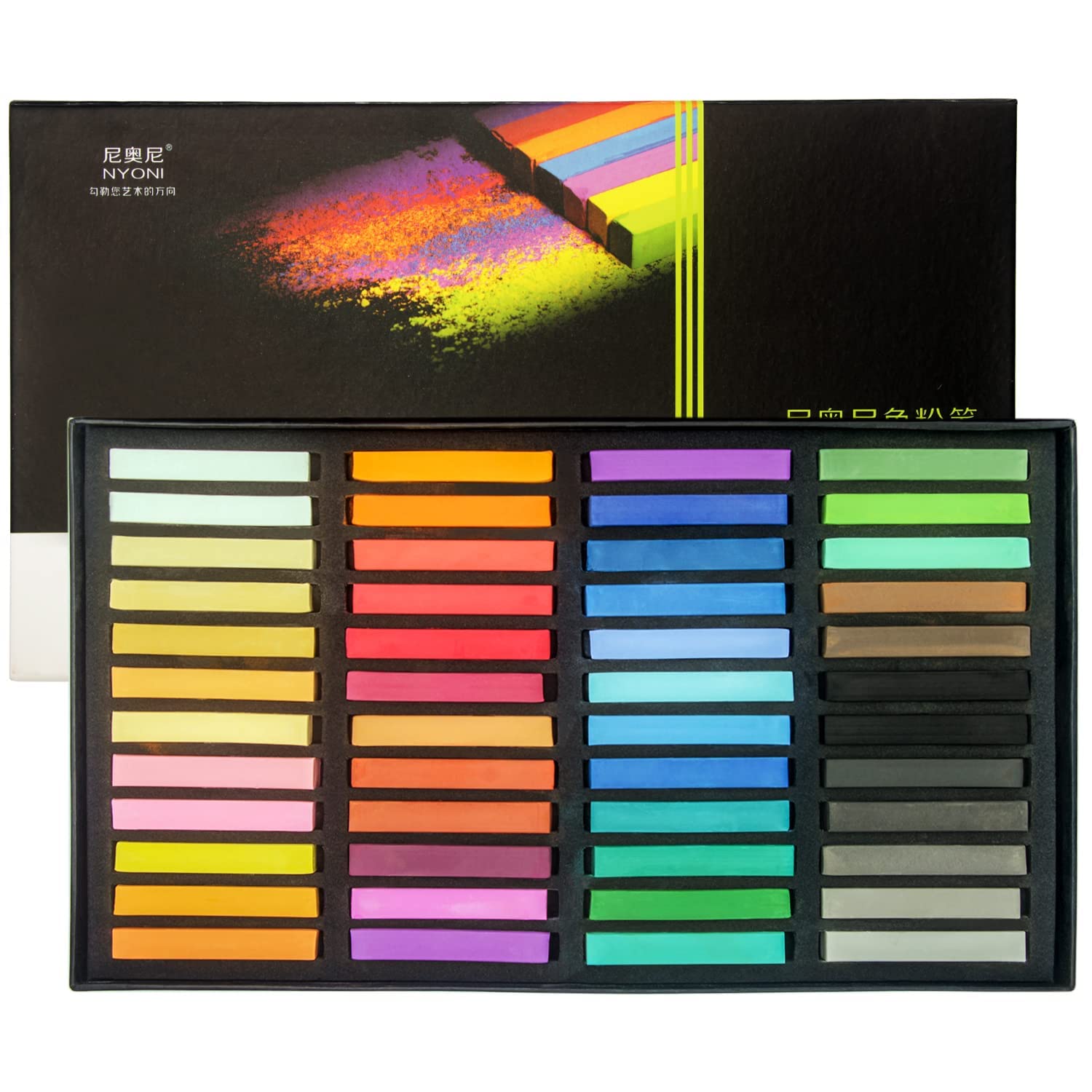 Mua Non Toxic Soft Pastel Chalk Set for Professional Artist - 48 Colors ...