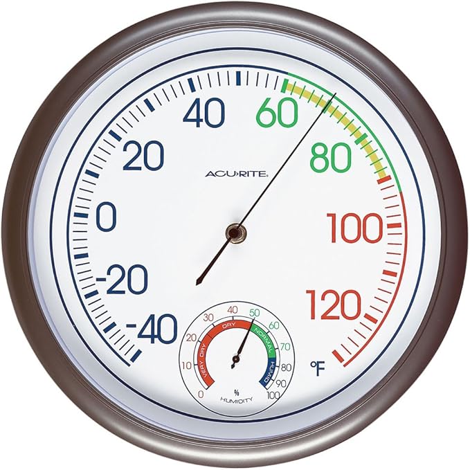 Amazon.com: AcuRite 02362 11-Inch Thermometer and Hygrometer: Home ...