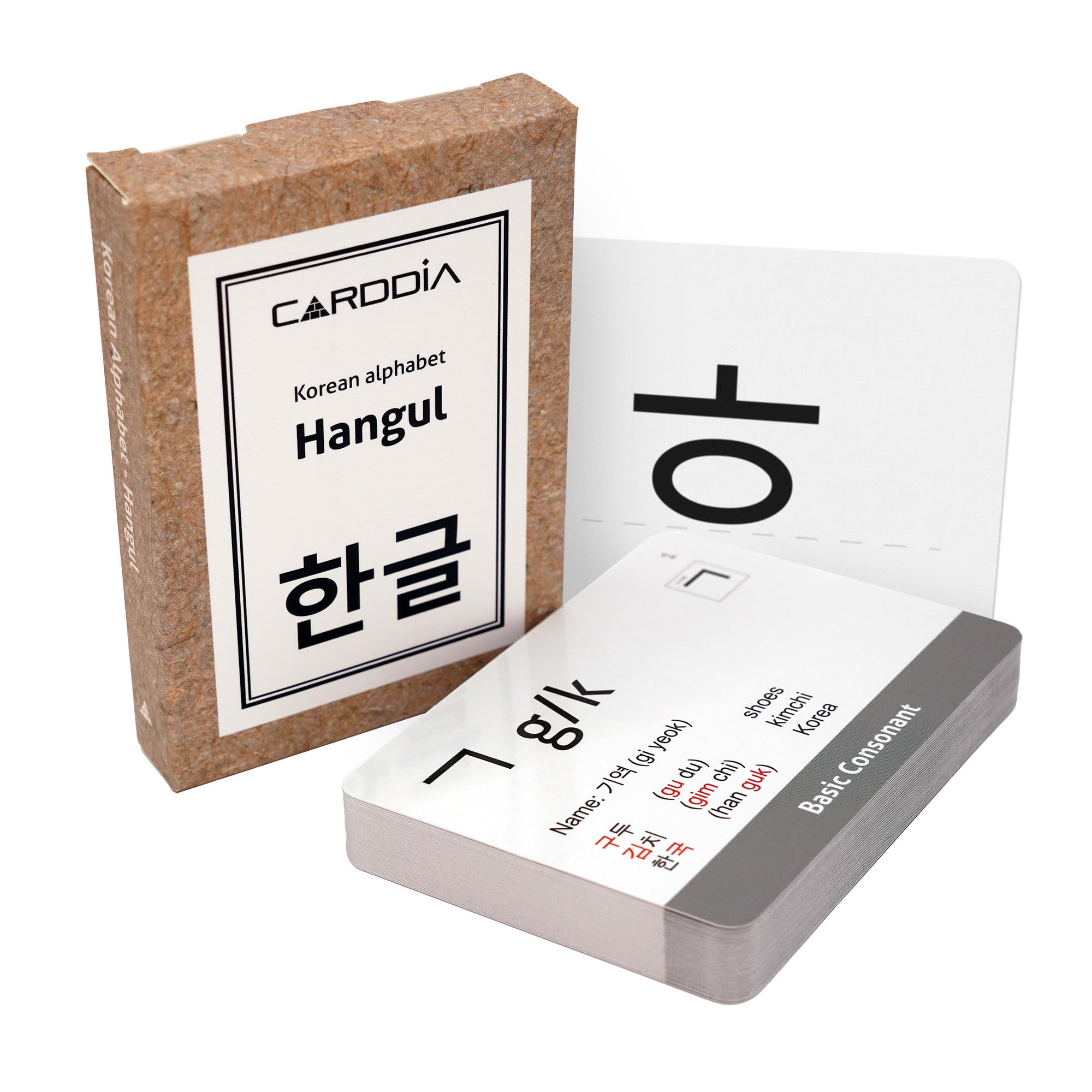 CARDDIA | Korean Alphabet - Hangul Flashcards | Learn All Consonants ...