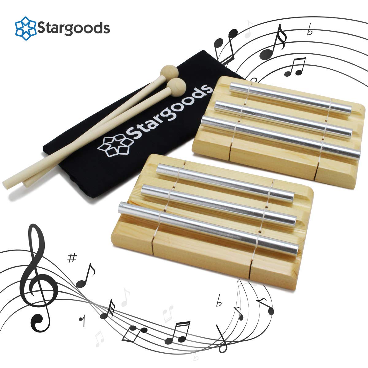 Stargoods Energy Chime 3 Tone with Wooden Percussion Hammer (Set of 2 ...