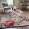 Amazon.com: Restoration and Renovation Modern Rose Floral Wool Rug ...