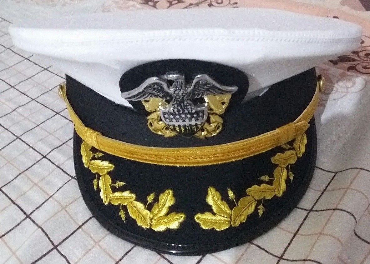 Mua Qualitycreator US Navy Commander Admiral Rank White Hat Cap trên ...