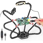 Amazon.com: Soldering Helping Hands with LED Lighted 3X Magnifying ...