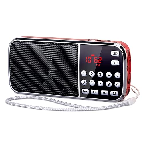 PRUNUS J-189 Bluetooth AM FM Radio, Small Portable Radio - Dual Speaker ...