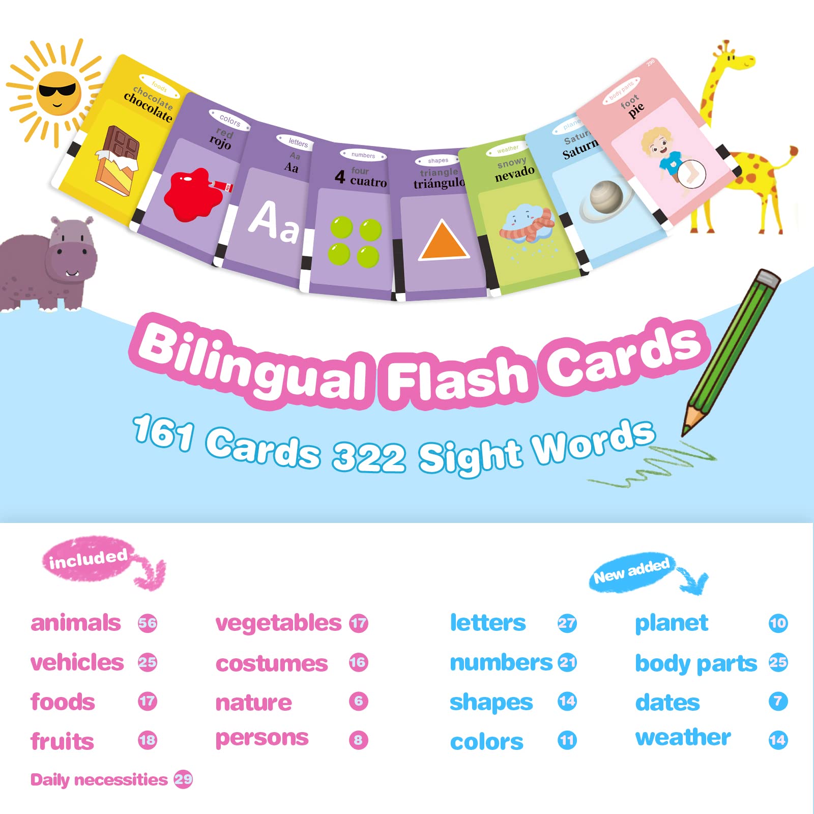 Mua Spanish Flash Cards for Kids,Bilingual Flash Cards for Toddler ...