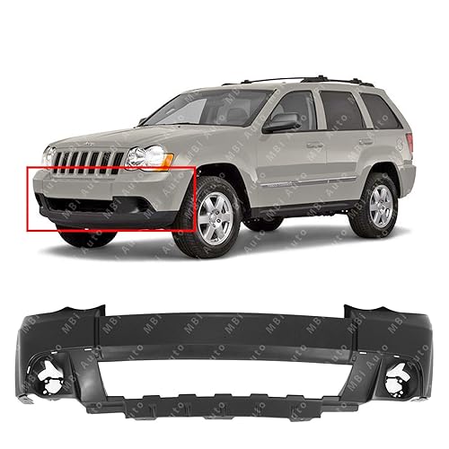 MBI AUTO - Primered, Front Bumper Cover Fascia for 2008-2010 Jeep Grand ...