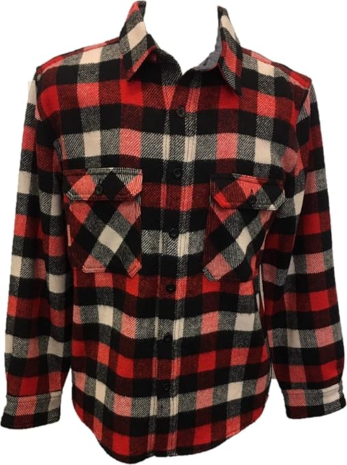 Men Wool Blend Buffalo Shirts at Amazon Men’s Clothing store