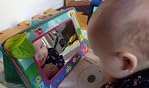 Amazon.com: Bright Starts Sit and See Safari Floor Mirror Tummy Time ...