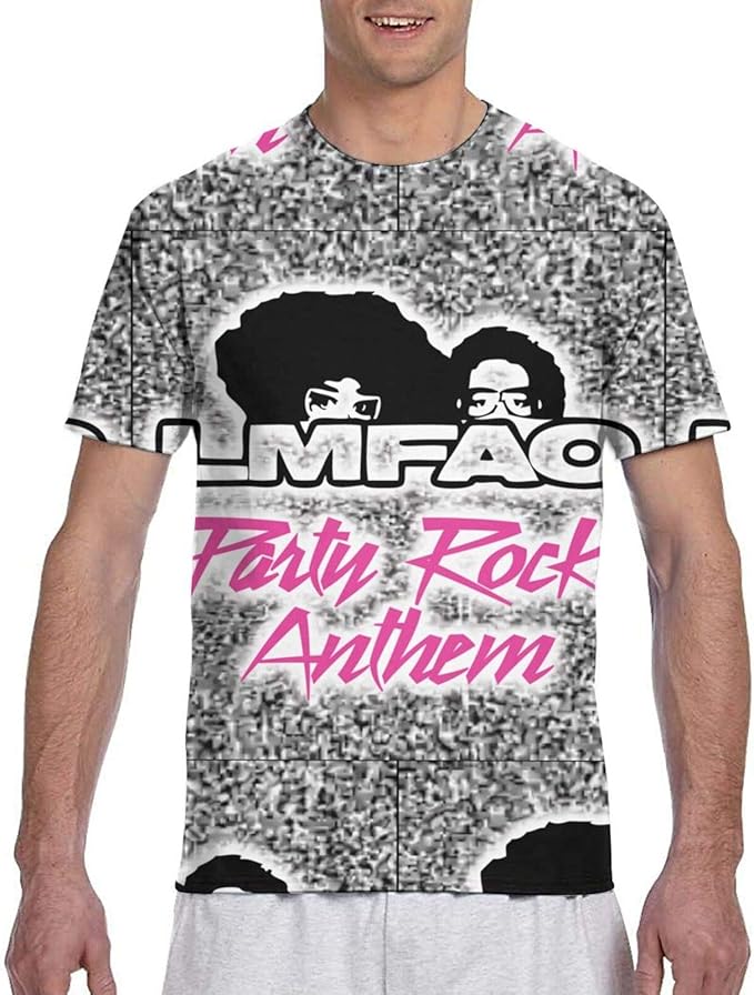 Bclghy LMFAO Party Rock Anthem Unisex Men's T Shirt Men's Short-Sleeve ...