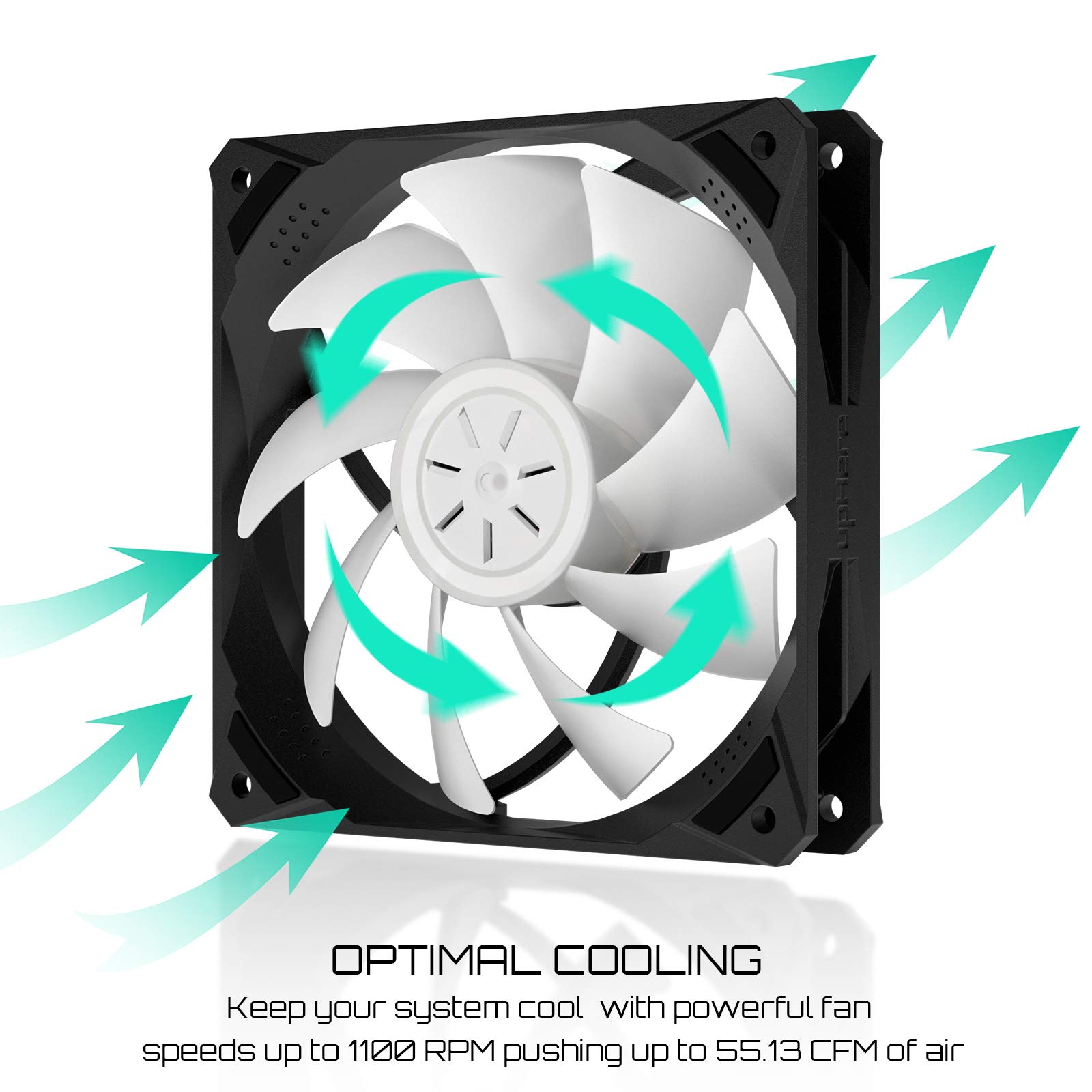 Mua upHere NK1206-6 ARGB 120mm PC Case Fan, 6PIN Connector, Silent ...