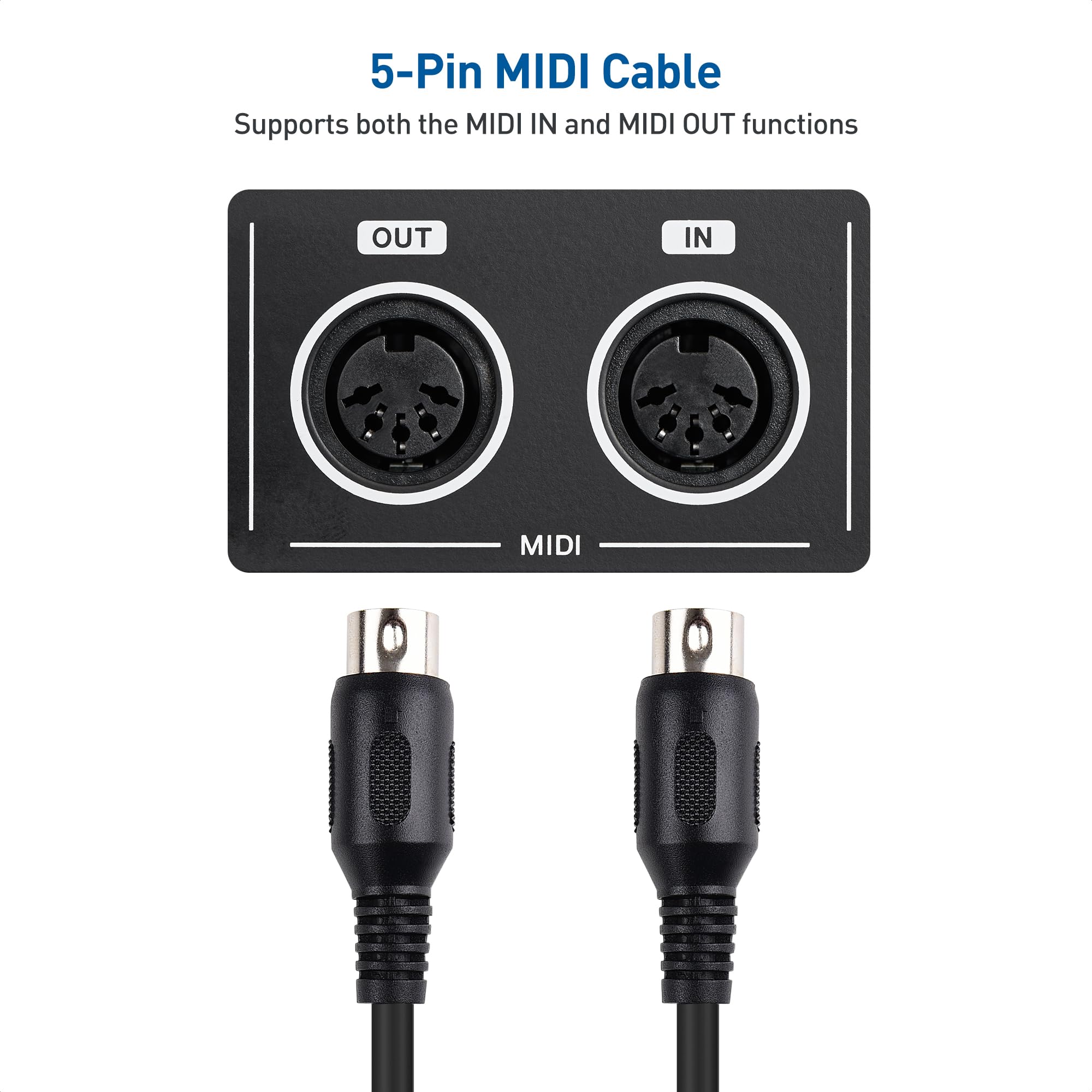 Mua Cable Matters 2-Pack 5 Pin DIN MIDI Cable, 5 Pin MIDI Cable - 3 ...