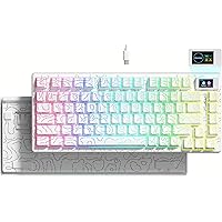 Amazon.com: Womier SK80 Retro Creamy Keyboard,75% Keyboard with Color ...