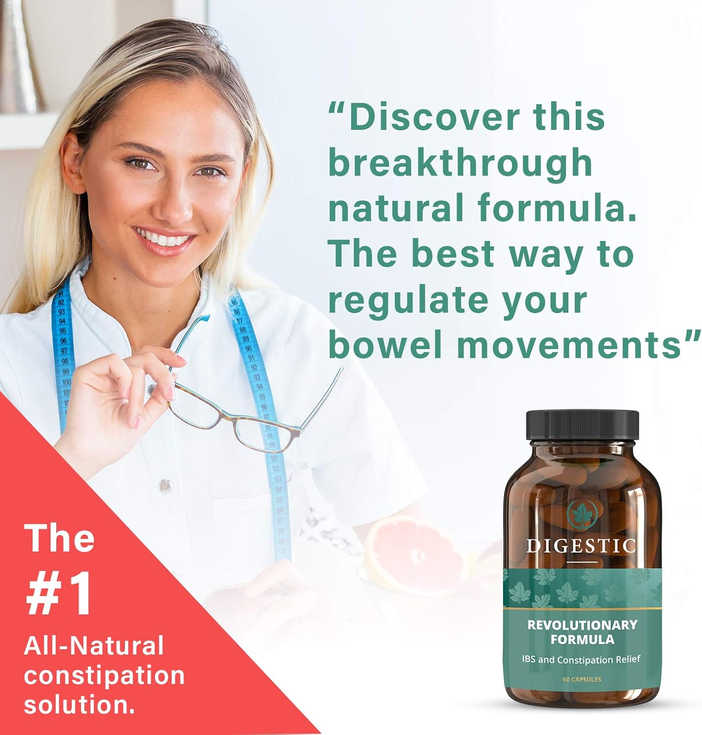 Digestic – Laxative for Constipation – 60 Capsules – BigaMart