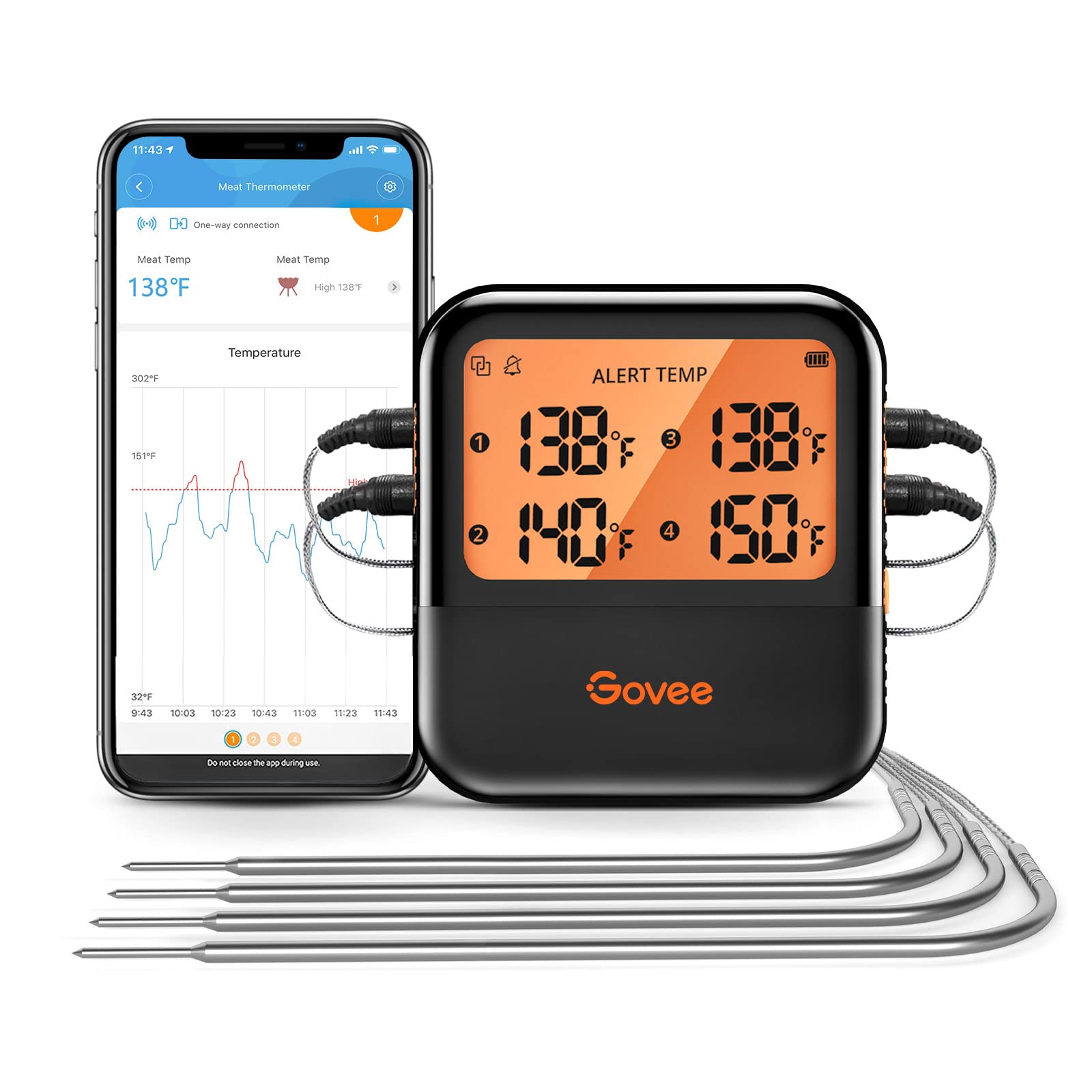 Mua Govee Wireless Meat Thermometer, Bluetooth Meat Thermometer for ...
