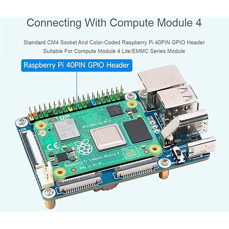 Mua for Compute Module 4, CM4 Mini Base Board Raspberry Pi 40PIN GPIO ...