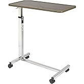 Amazon.com: Drive Medical 13067 Non Tilt Top Overbed Table with Wheels ...