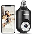 Amazon.com : AlkiVision 2K Light Bulb Security Camera Wireless Outdoor ...
