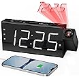 Amazon.com: Projection Alarm Clock for Kids Bedroom,Digital Alarm Clock ...