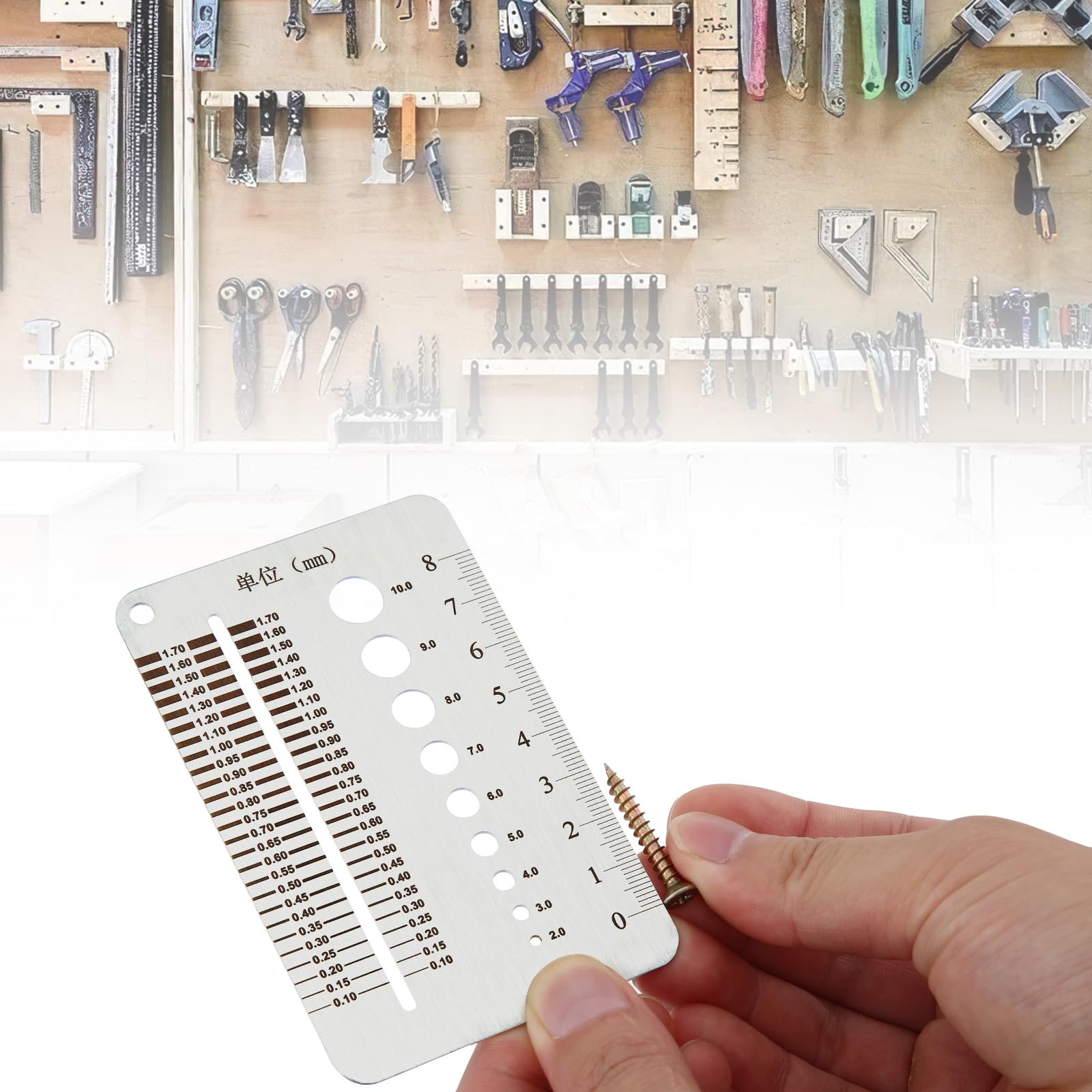 Mua Smgda Bolt Thread Thread Gauge Screw Gauge Card Diameter Measuring ...