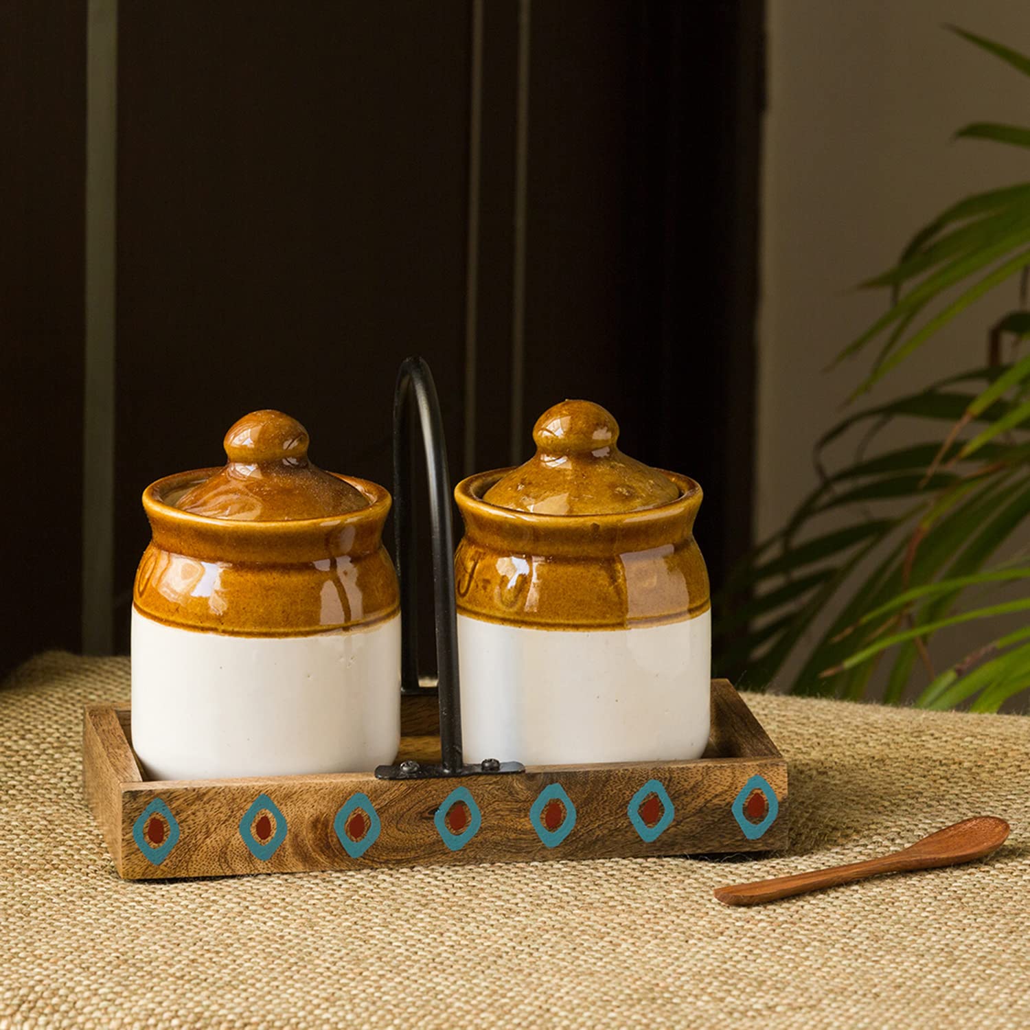 Mua ExclusiveLane Old Fashioned Martaban Indian Pickle Jars With Lids ...
