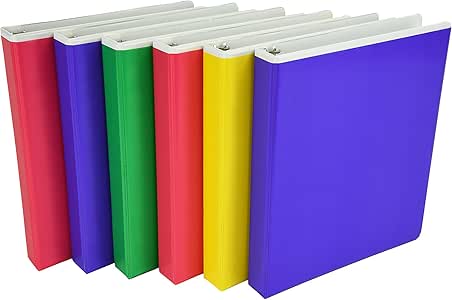Amazon.com : Samsill Fashion Color Pocket Tinted Overlay 3 Ring Binder ...