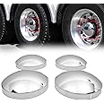 Amazon.com: P SEPEY 8 Inch Chrome Dome Style Hub Caps Front Rear Axle ...