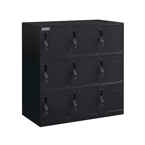 9 Door Locker Office Storage Locker Home and School Storage Organizer ...