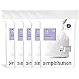 Amazon.com: simplehuman Code J Custom Fit Drawstring Trash Bags, 30-45 ...