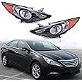 Amazon.com: LABLT Headlight Assembly Replacement for 2011-2014 Hyundai Sonata Headlamps Pair ...