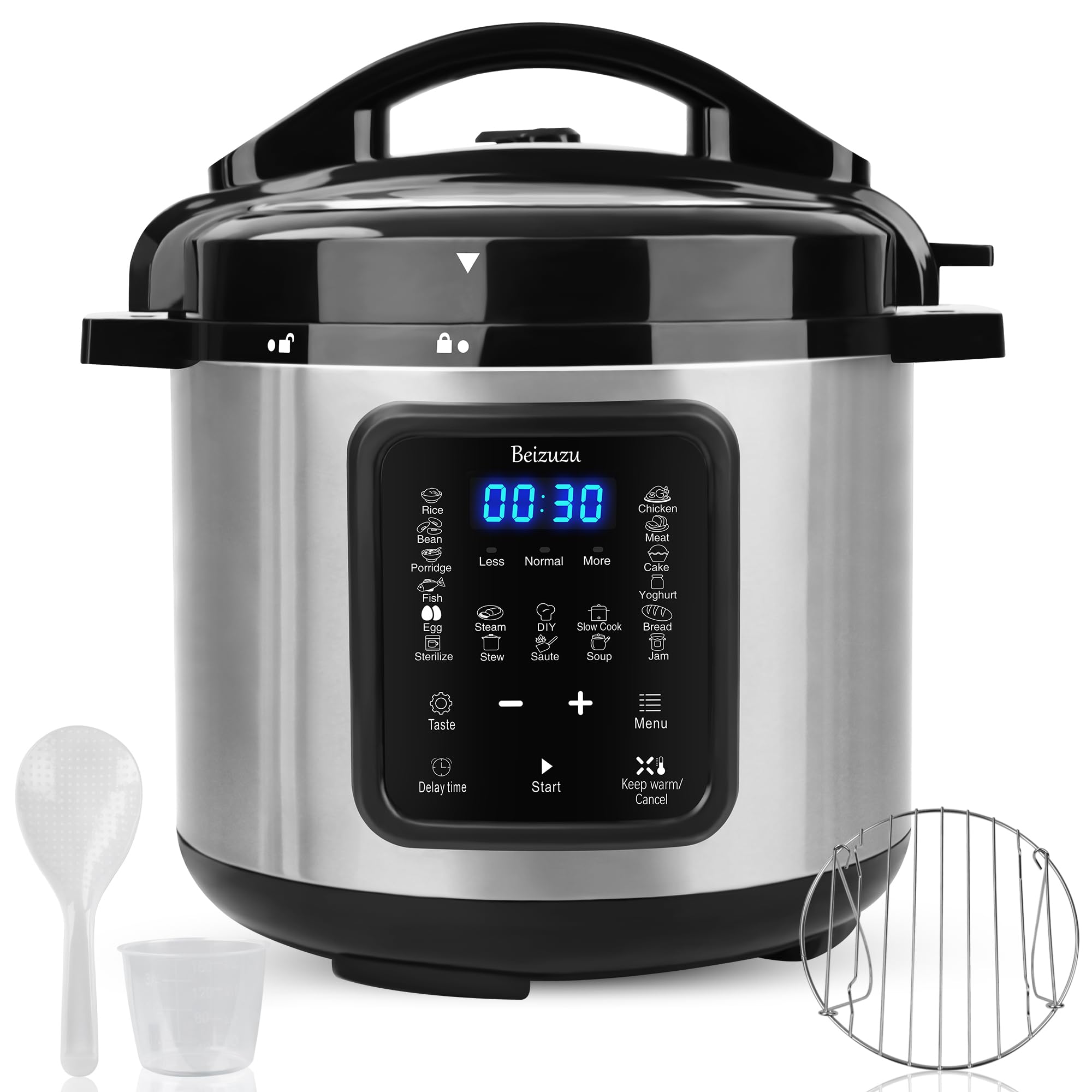 Mua Electric Pressure Cooker: 6 Quart 9-in-1 Multi-Functional Built-in ...