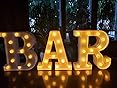Amazon.com: BAR - Illuminated Marquee Bar Sign - Lighted LED Marquee ...