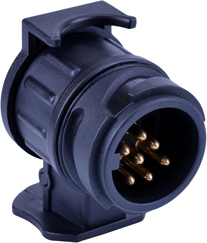 Waterproof Towbar Towing Socket 13 to 7 Pin Plug Trailer Truck Caravan ...