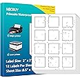 Amazon.com : 240 Pcs Square Labels 2x2 inch Printable Glossy White ...