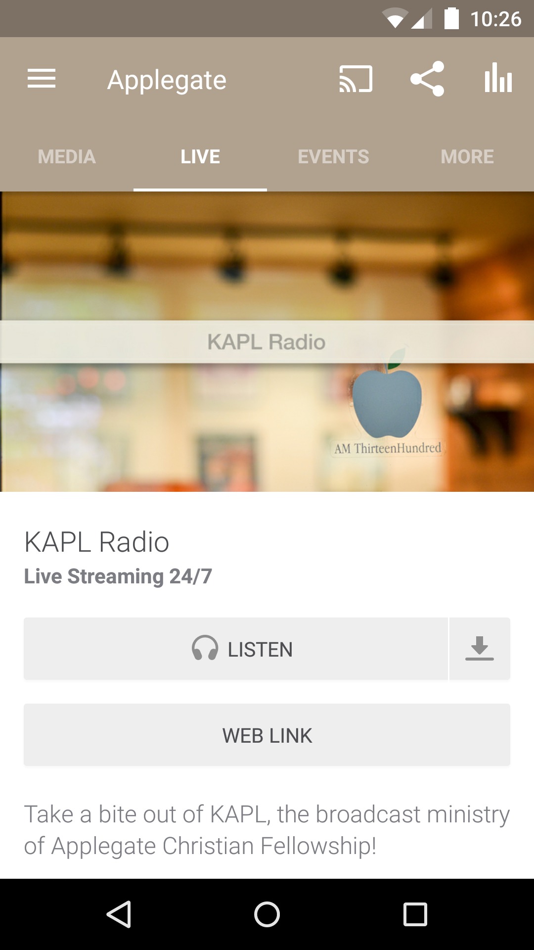 Amazon.com: Applegate Christian Fellowship