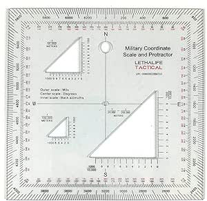 Military Protractor - Perfectly Cut for Land Nav : Amazon.com.au ...