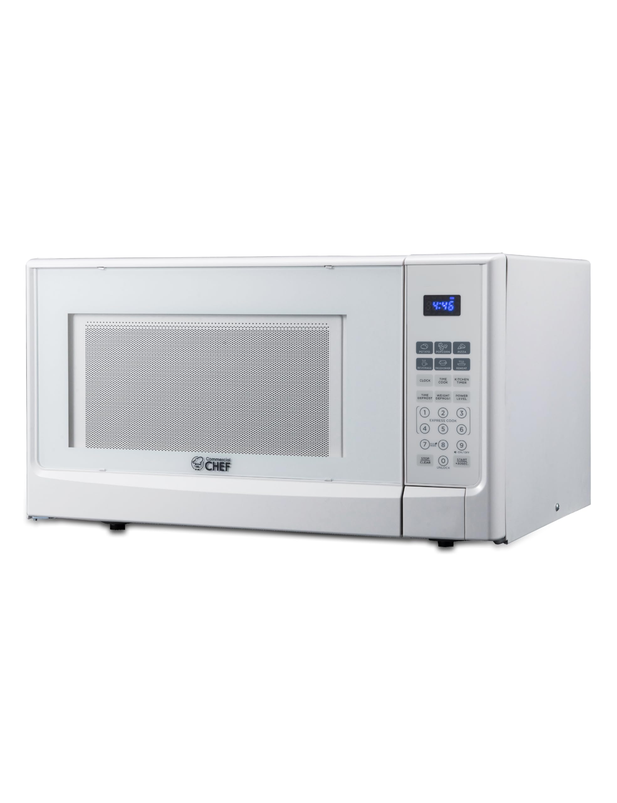 COMMERCIAL CHEF 1.4 Cubic Foot Microwave with 10 Power Levels, Small ...