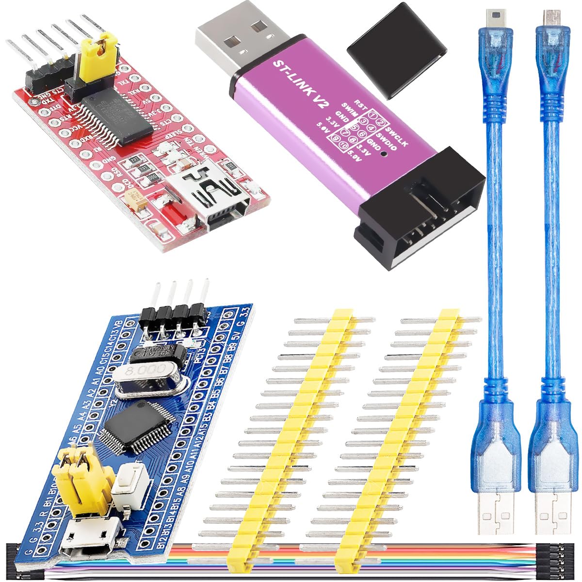 Mua ST-Link V2 Emulator Downloader STM32F103C8T6 ARM Development Board FT232RL FTDI Mini USB to ...