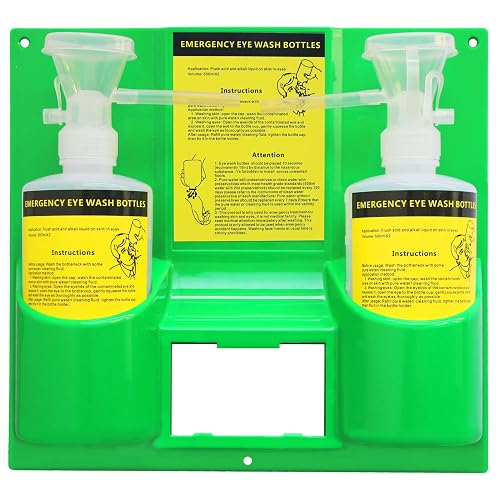 Emergency Eyewash Station for First Aid,Wall Mounted Eye Wash Rinse Kit ...