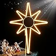 Amazon.com : Enhon 24 Inch Large Star of Bethlehem Light, 300 LED ...