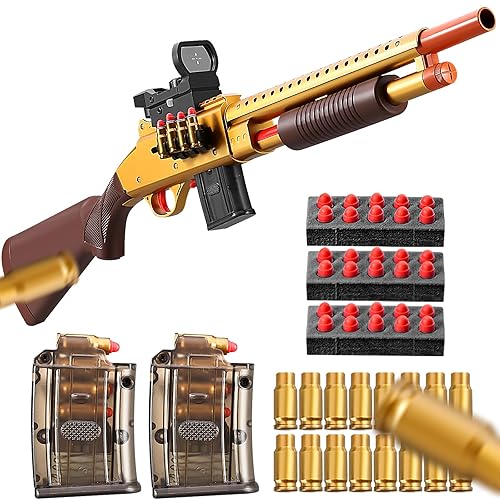 Toy Shotgun EVA Ball Pellet & Soft Bullet Gun Realistic Pump Action ...