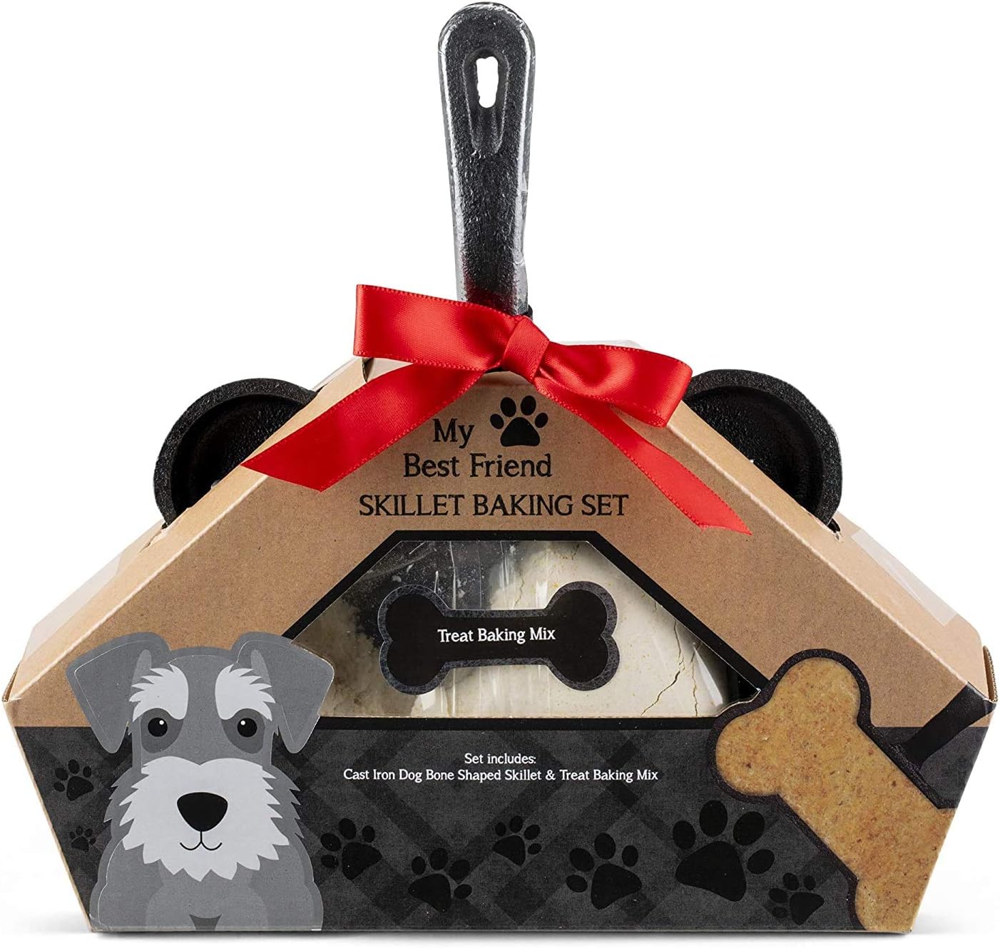 Modern Gourmet Foods, Dog Bone Shaped Skillet Gift Set, Includes Bone ...